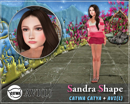 Second Life Marketplace - Sandra shape + Style card - AVI{L} - Catwa catya